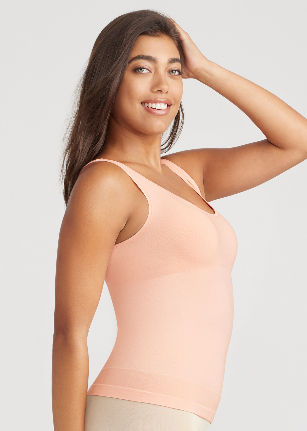 Outlast® 2-Way Seamless Shaping Tank in English Rose | yummie