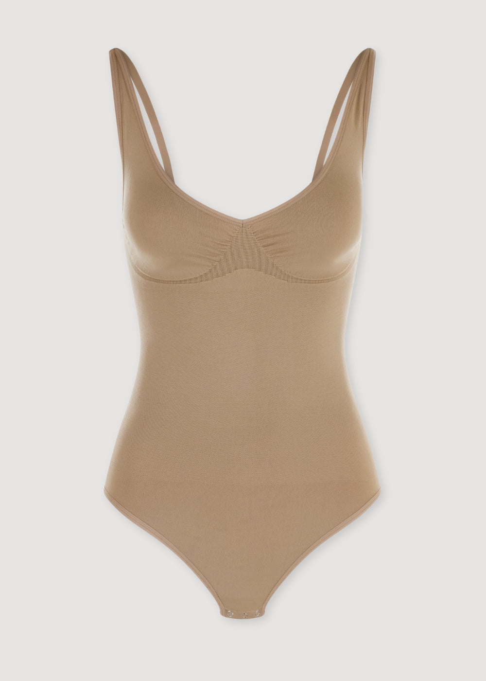 Bella Convertible V-Neck Shaping Bodysuit - Seamless in Almond | yummie