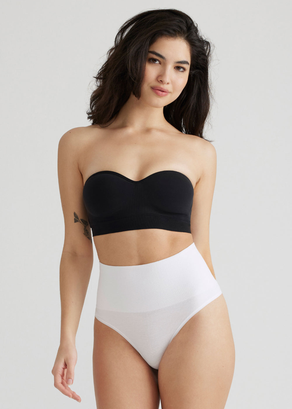 Alex Cotton Shaping Seamless Thong in White | yummie