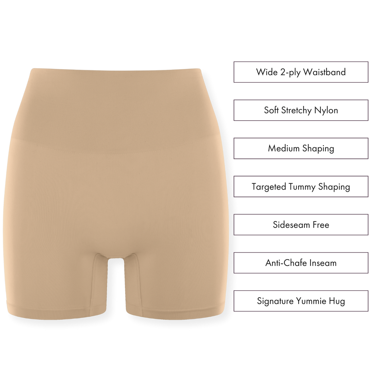 Black Seamless Comfortable Shaping Short Mona Shapewear Short – Yummie