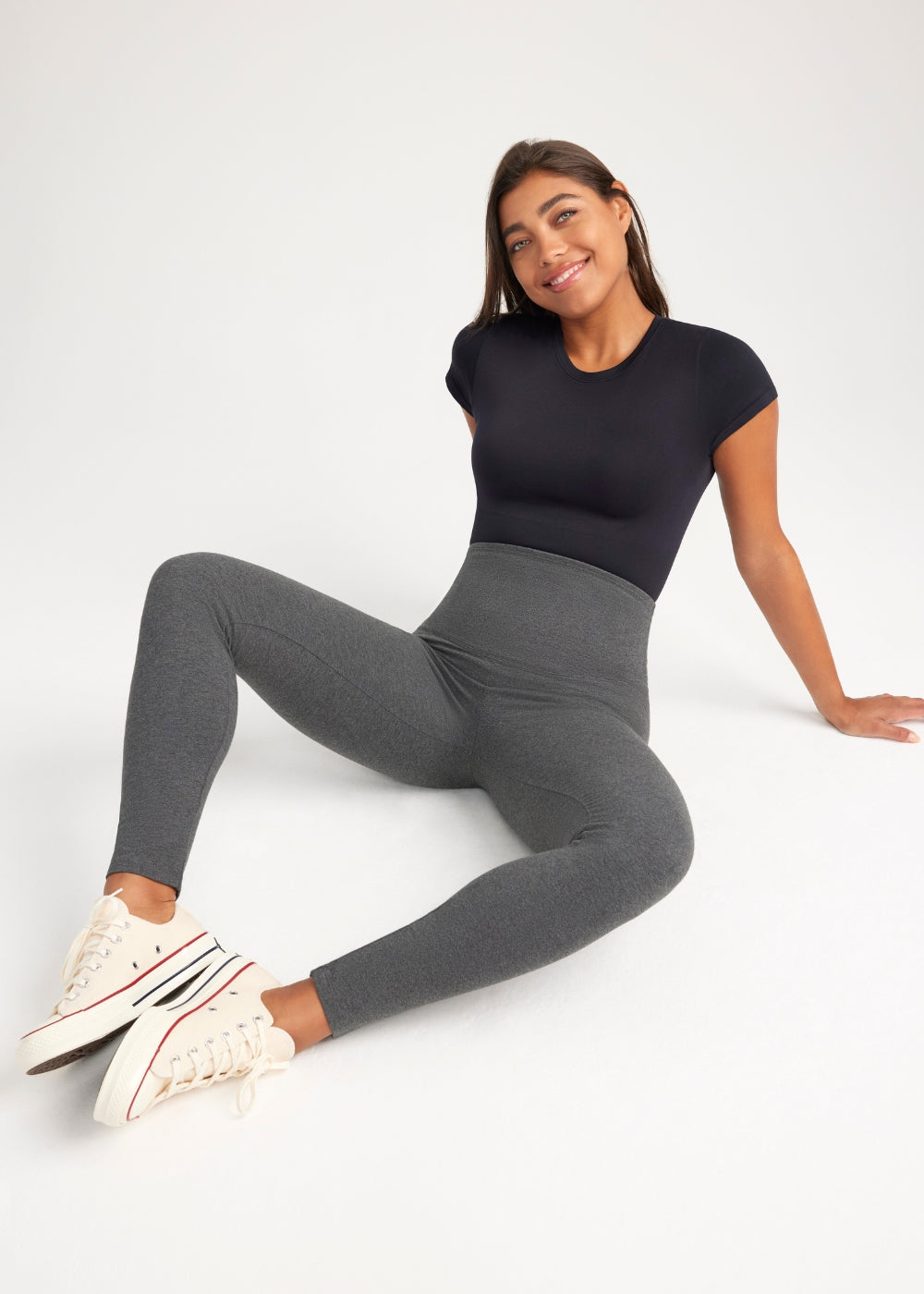 Lucy Seamless Shaping Bodysuit in Black | yummie